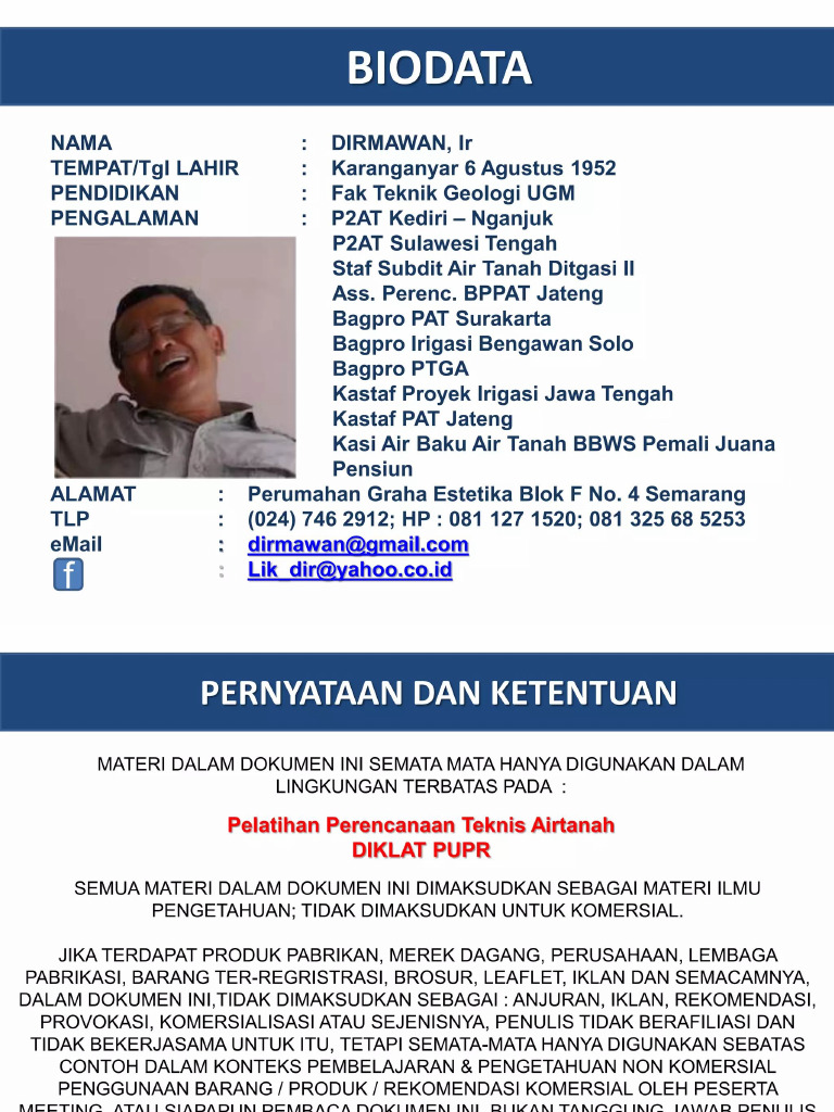 Perencanaan Sumur Bor PNPM PPTX | PDF