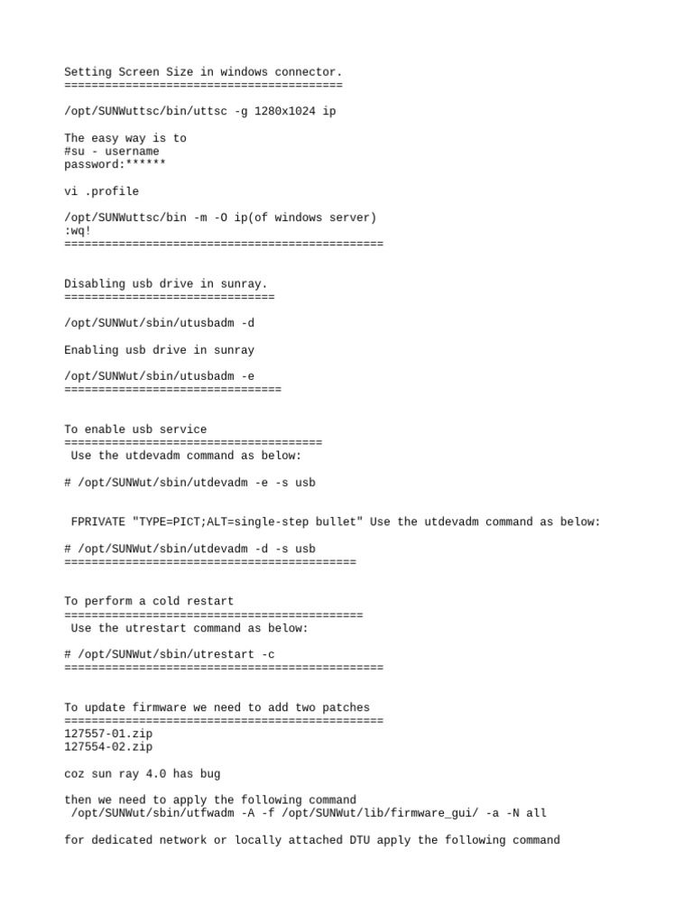 important configuration of sunray | PDF | Software | System Software