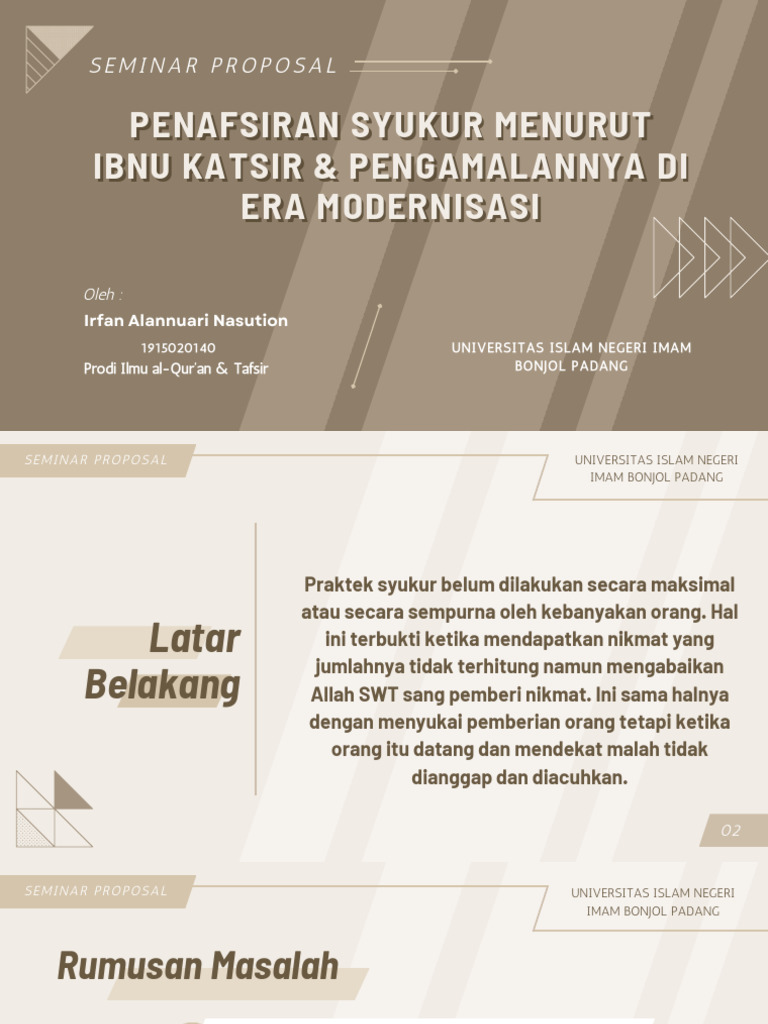 PPT Sempro Irfan Alannuari NST | PDF