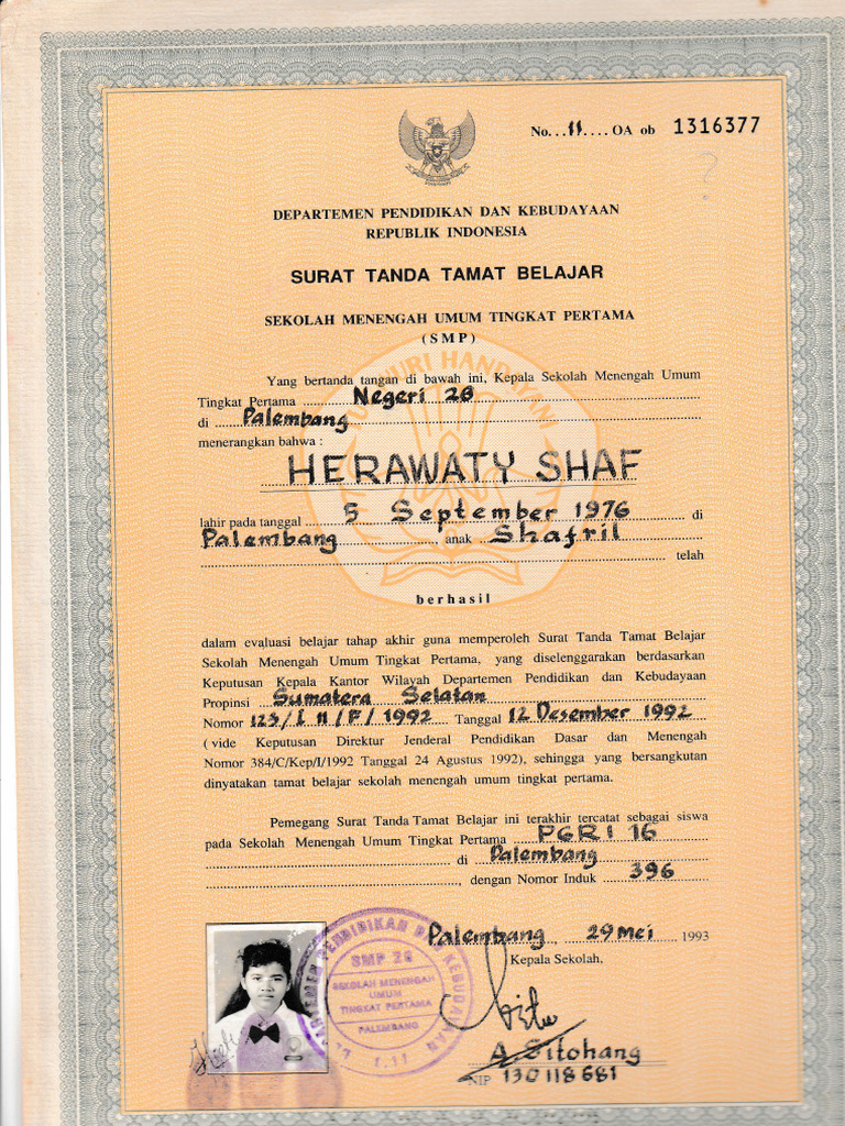 Ijazah SMP Bunda Hera_20241108_0001 | PDF