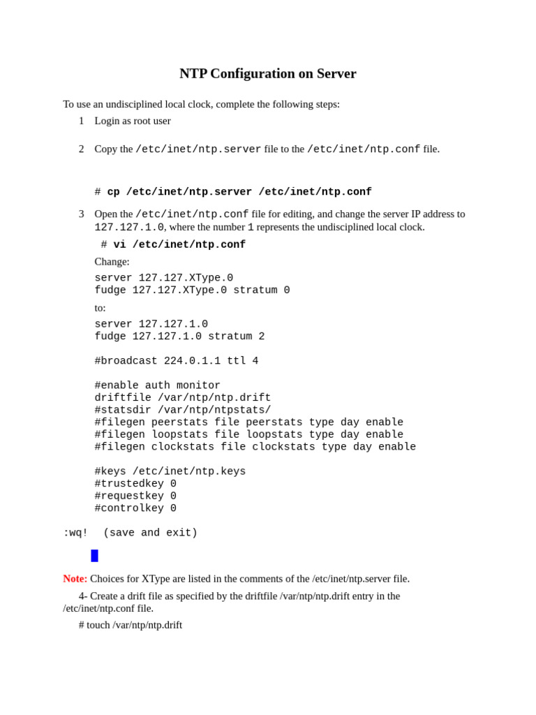 NTP Configuration Procedure | PDF | Computing | Application Layer Protocols