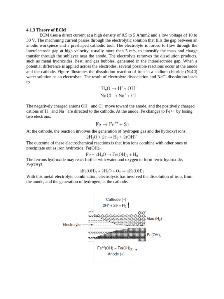 Unit3 ECM | PDF | Ion | Electrolyte