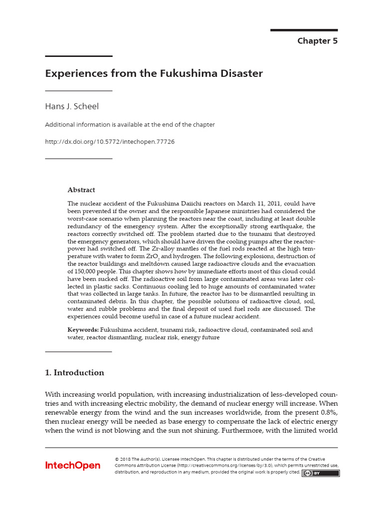 Fukushima Disaster Insights and Lessons | PDF | Fukushima Daiichi ...