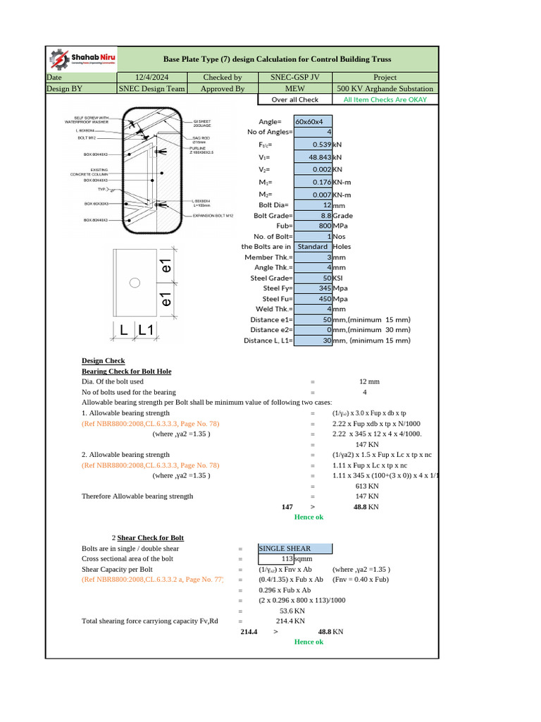Base Plate Angle | PDF | Classical Mechanics | Applied And ...