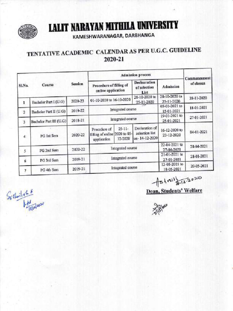 Academic Calendar - Compressed | PDF