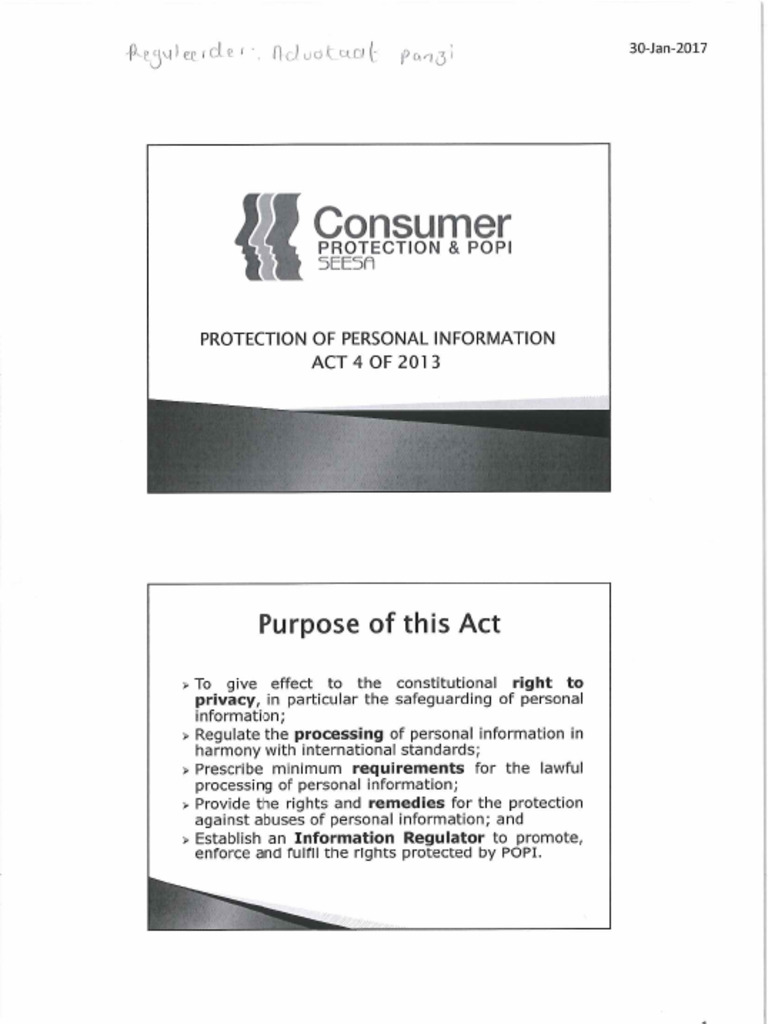 POPI Act | PDF