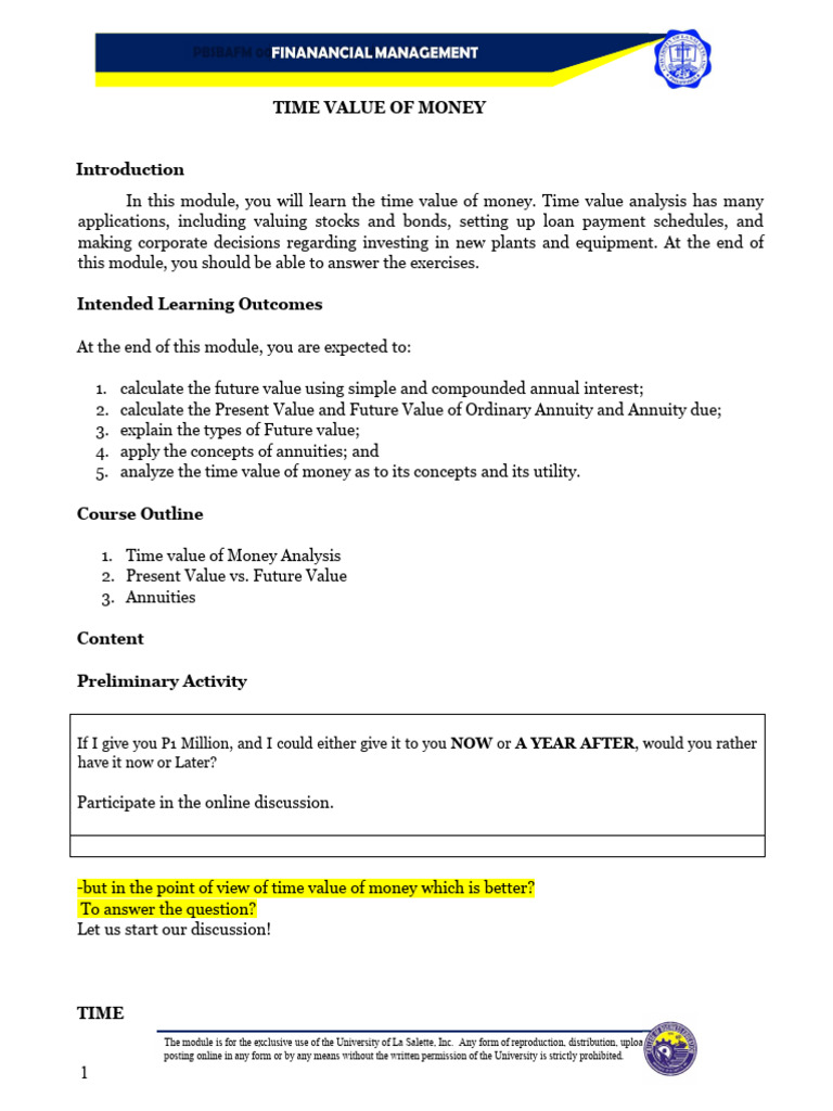 FINMAN-time-value-of-money | PDF | Time Value Of Money | Present Value