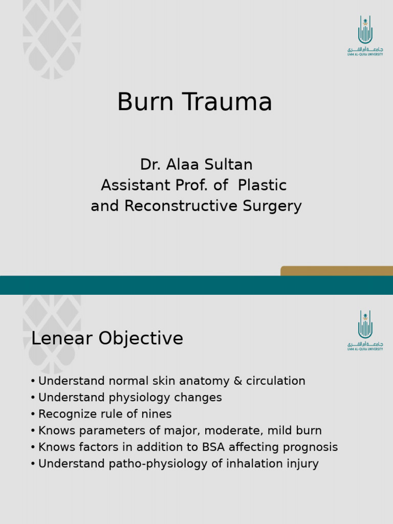 Burn Trauma 3 | PDF | Burn | Surgery