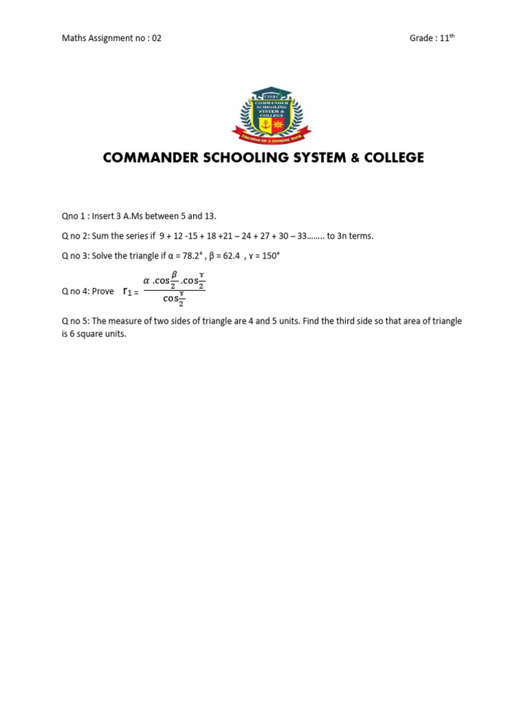 1st Year Assignment 2 | PDF