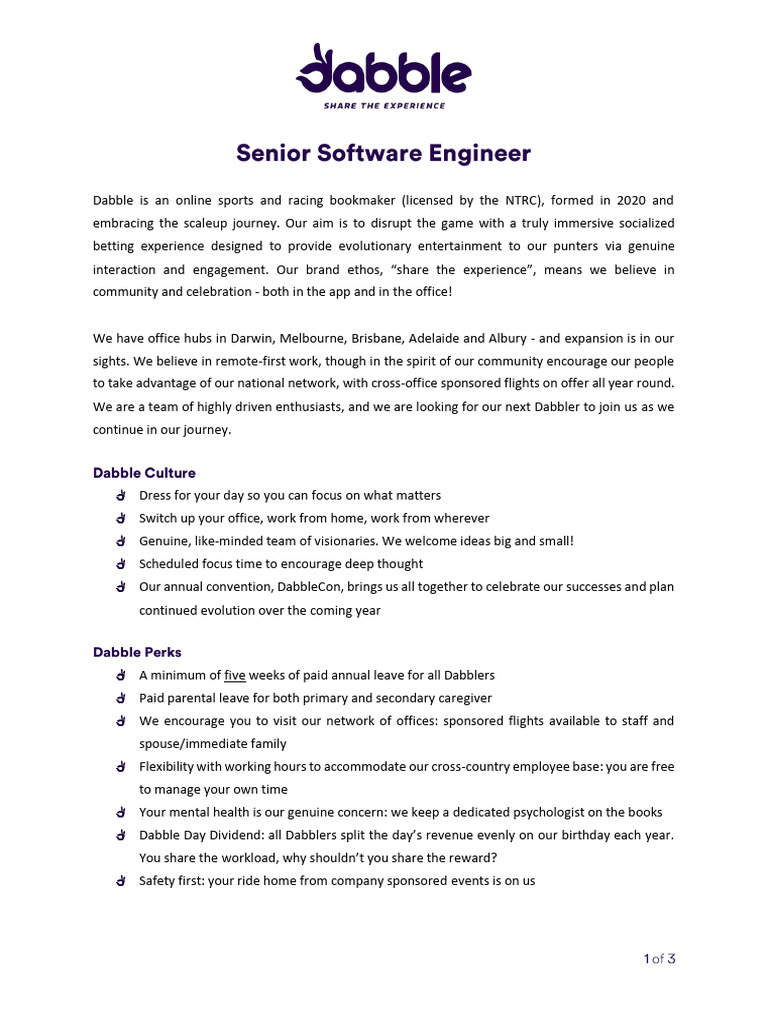 Tech - Senior Software Engineer | PDF