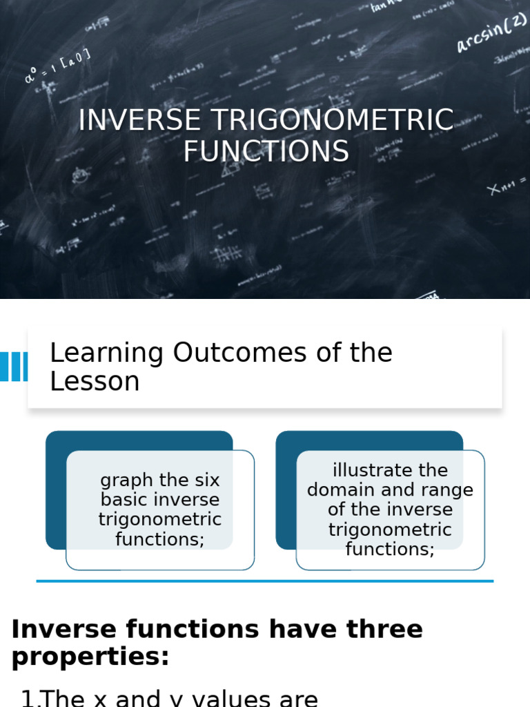 Inverse Trigonometric Functions | PDF