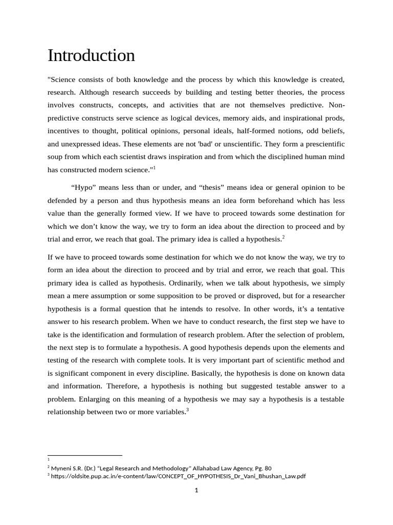 Assignment 3 Hypothesis RM | PDF | Hypothesis | Methodology