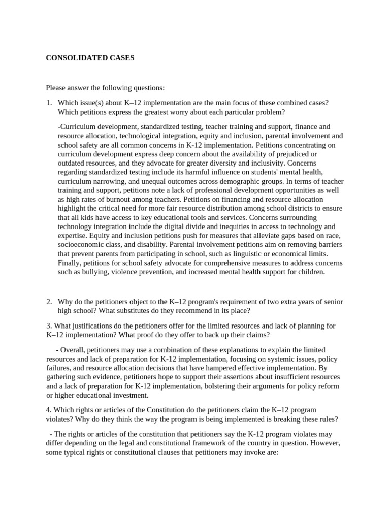 CONSOLIDATED CASES | PDF | Discrimination | Social Equality