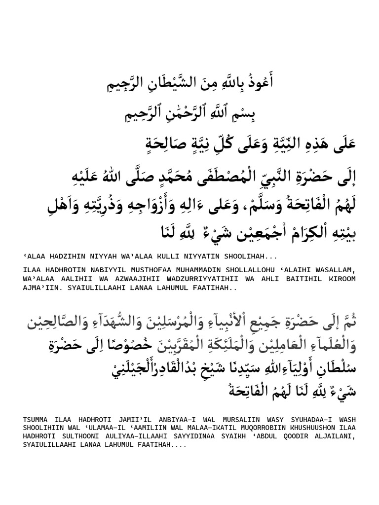 Bacaan Tawasul | PDF