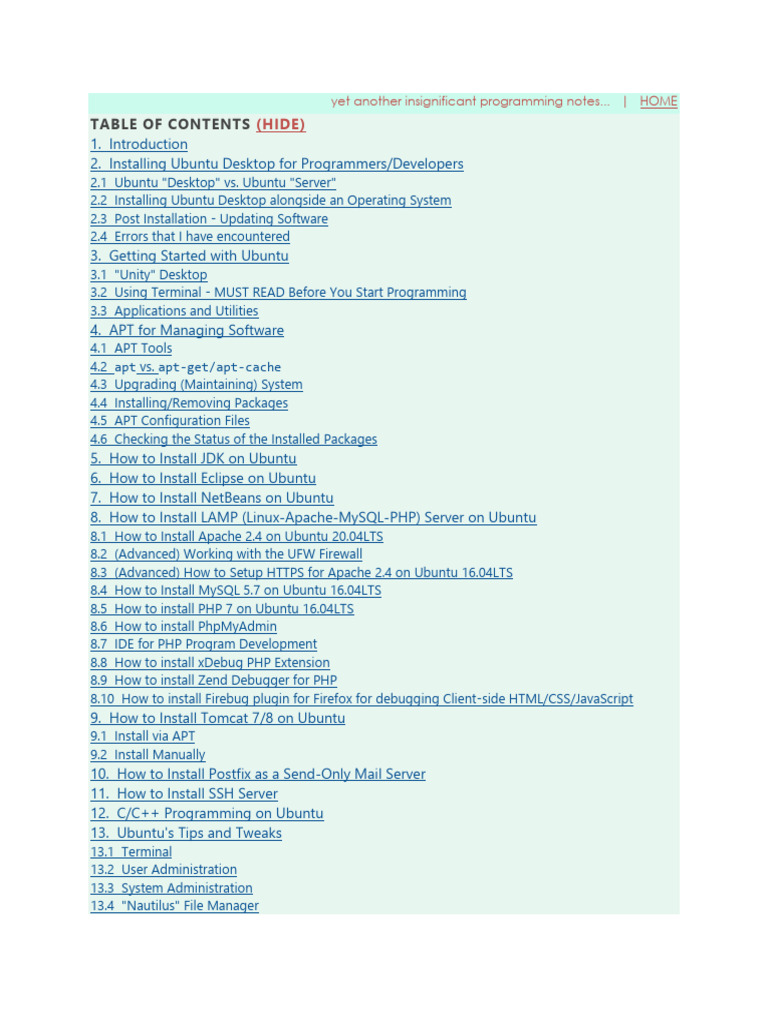 Ubuntu Guide for Developers | PDF | Booting | System Software