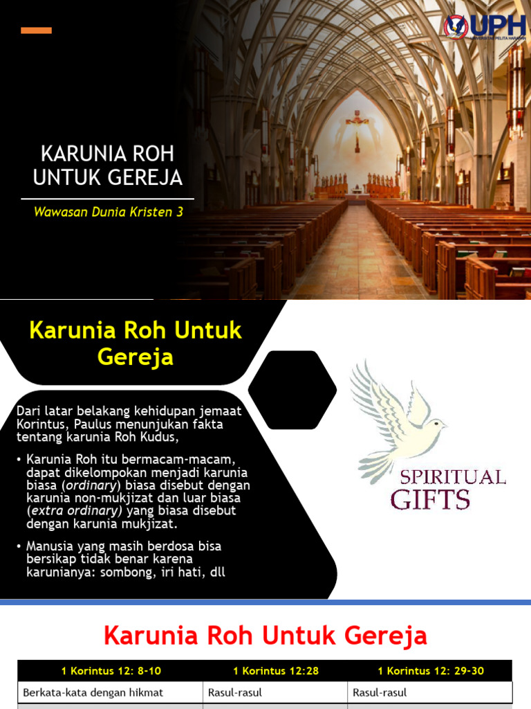 Karunia Roh dalam Gereja Kristen | PDF