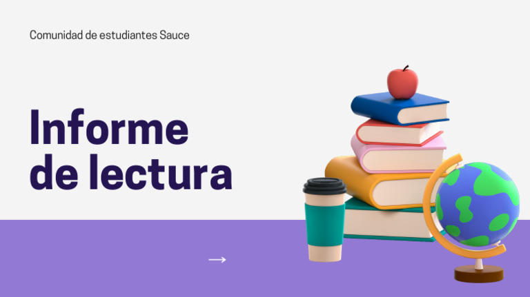 Blanco Morado Material Escolar 3D Informe de Libro en Blanco Educación ...