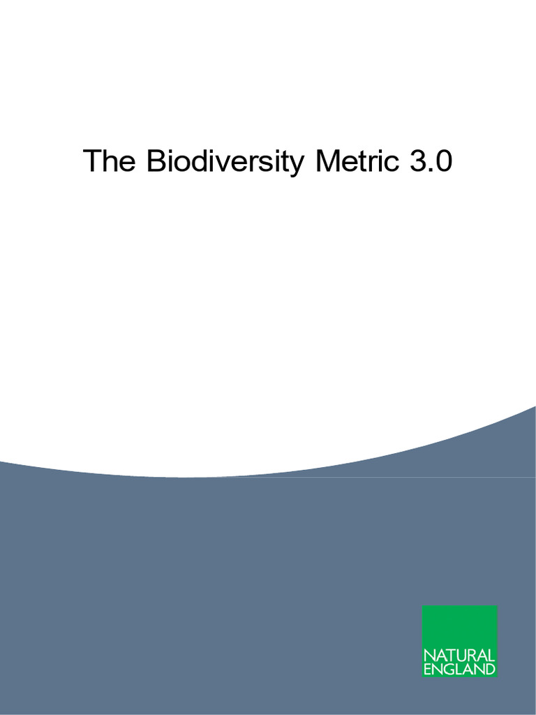 Biodiversity Metric 3.0 Auditing and accounting for biodiversity Calculation tool short user ...