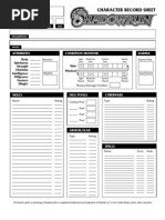 Shadowrun 3rd Ed - Character Sheets - Detailed (40 Pages) PDF | PDF | Running | Magician (Fantasy)