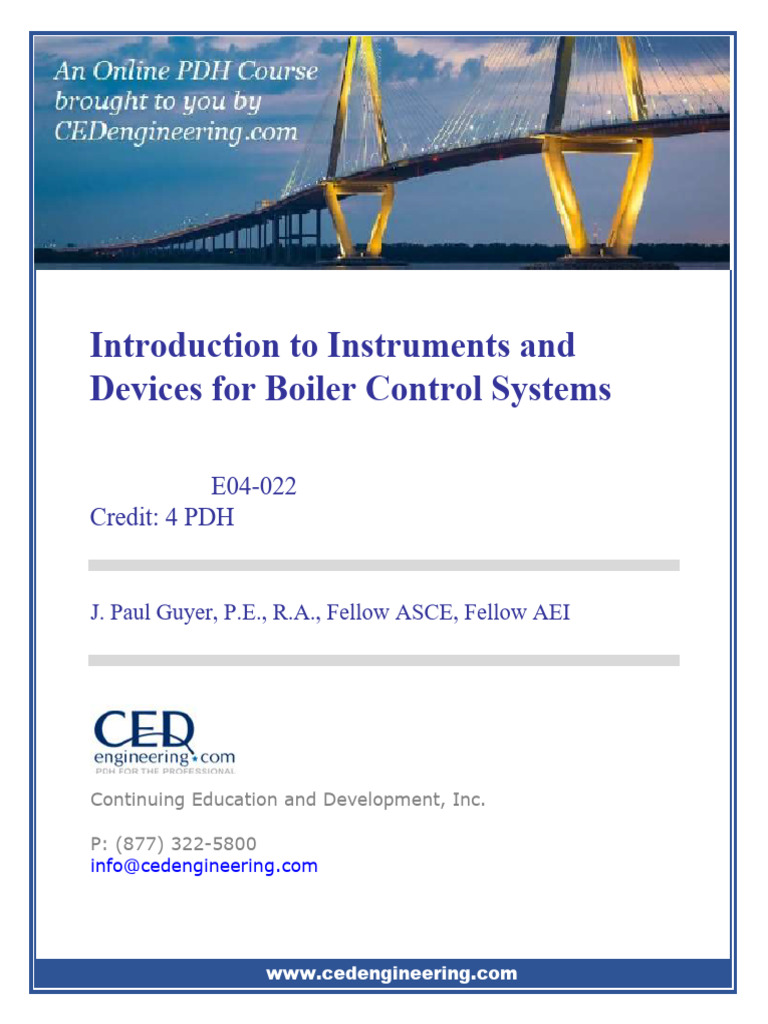 E04-022 - An Introduction To Instruments and Devices For Boiler Control Systems - US | PDF ...