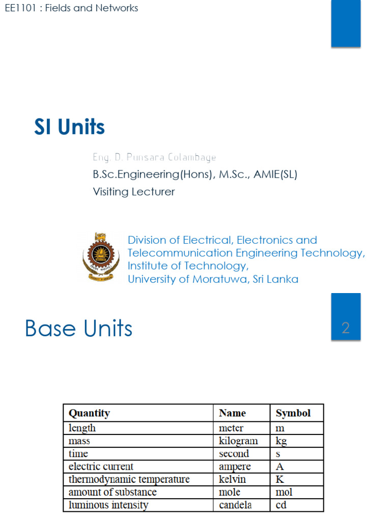 SI Units | PDF