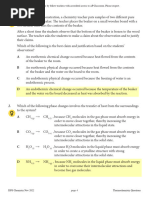 AP 2020 Exam - Step 2 - Question 1 | PDF | Chemical Reactions ...