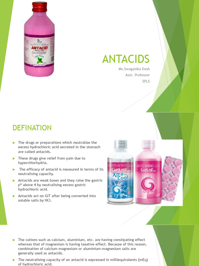Antacids Pdf Magnesium Hydrochloric Acid