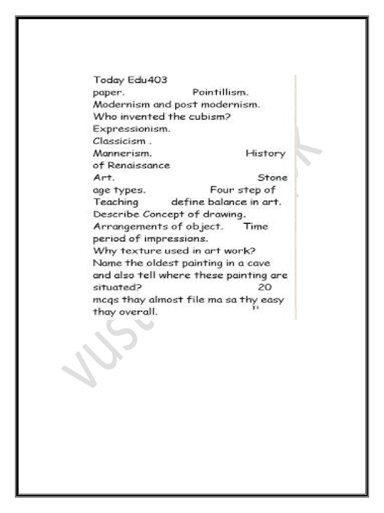 EDU403 Midterm Past Papers Guide | PDF