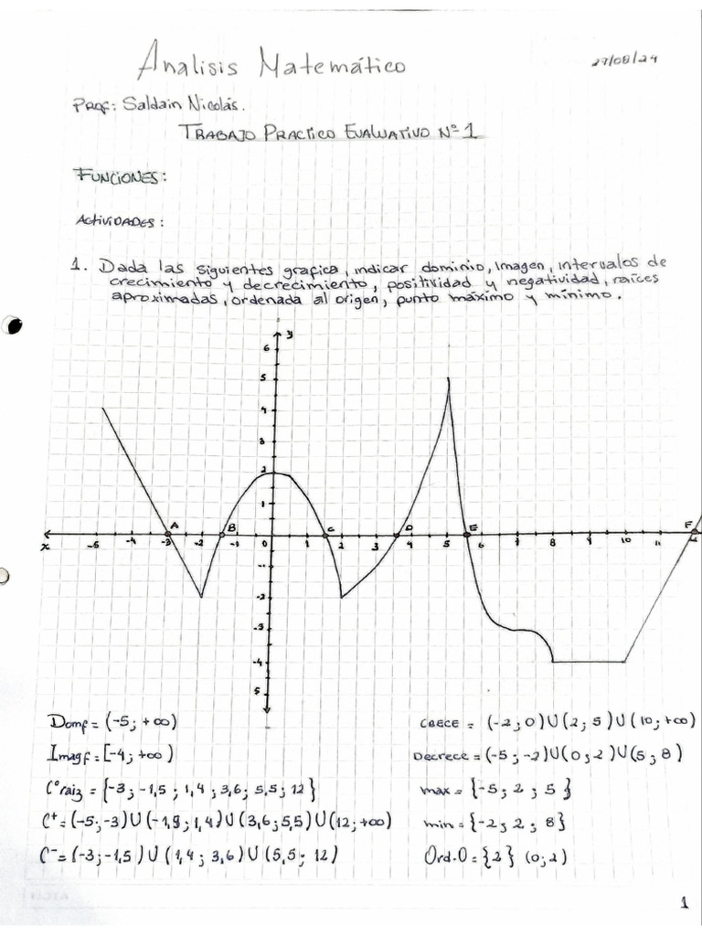 Trabajo Práctico N 1 (Funciones) | PDF