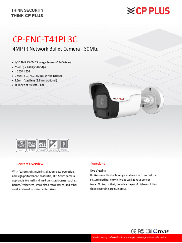 Cp Enc t41pl3c | PDF | Camera | Camera Lens