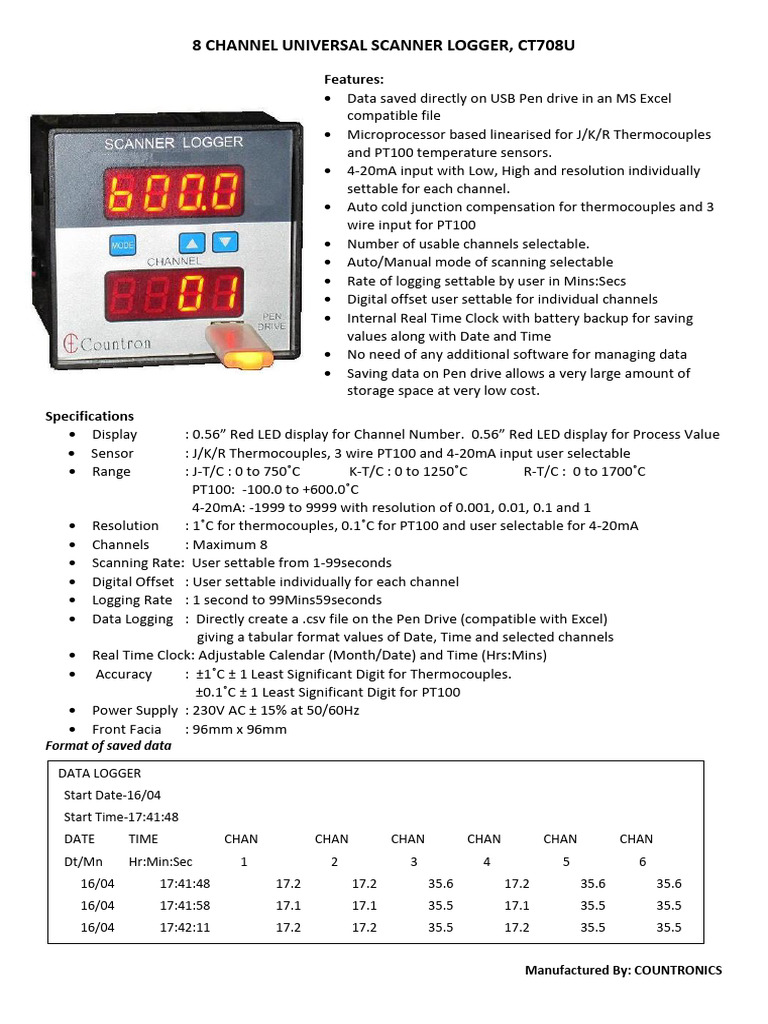8 CHANNEL UNIVERSAL SCANNER LOGGER USING USB FLASH PEN DRIVEattatch1 ...