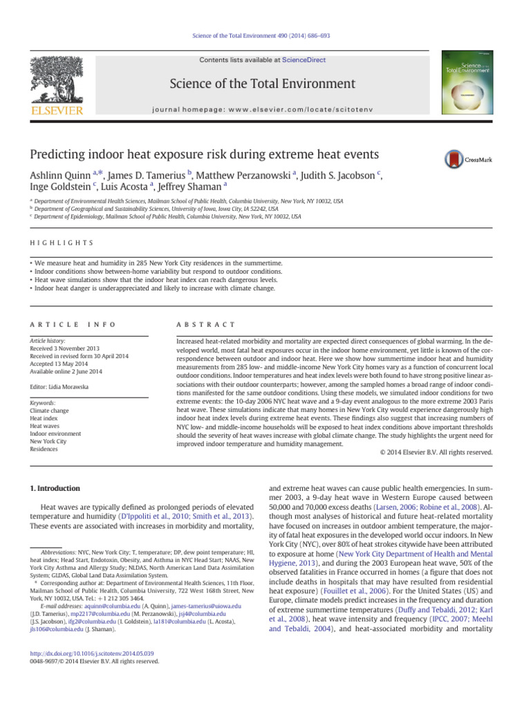 2014-Quinn-Predicting Indoor Heat Exposure Risk During Extreme Heat ...