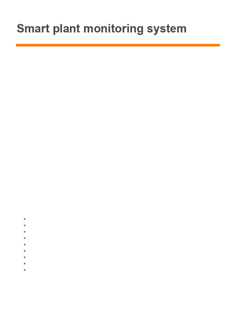 Smart Plant Monitoring System | PDF Smart Plant Monitoring System | PDF