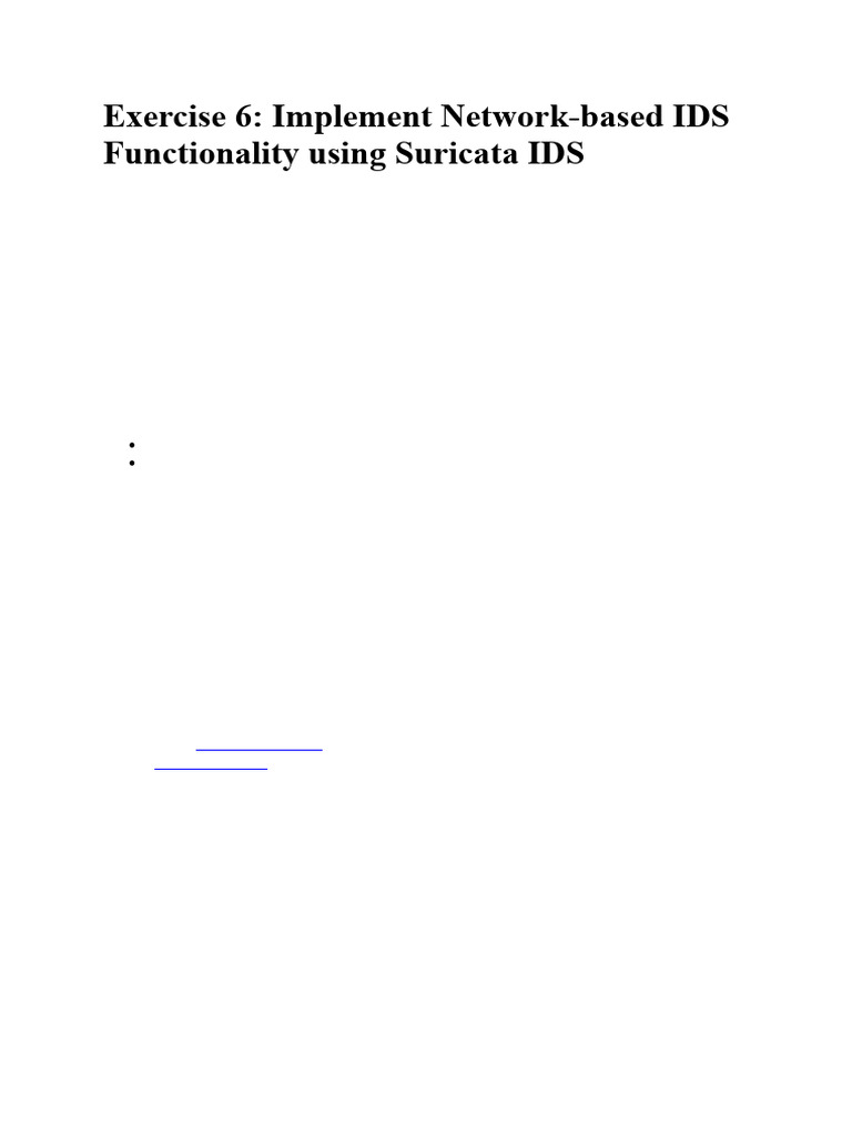 Lab 6 Implement Network Based IDS Functionality Using Suricata IDS | PDF | World Wide Web ...