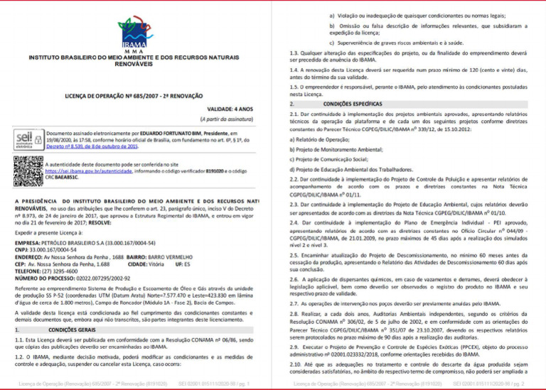 Exemplo Licenca | PDF