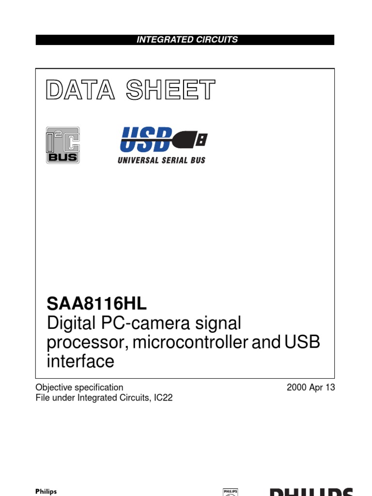 Chip Philips Toucam ProII Saa8116hl | PDF