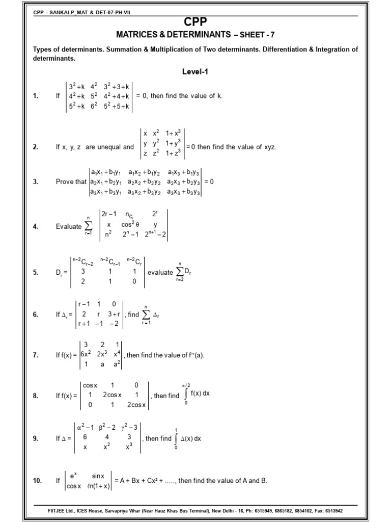 Det & Mat-7 | PDF | Elementary Mathematics | Algebra