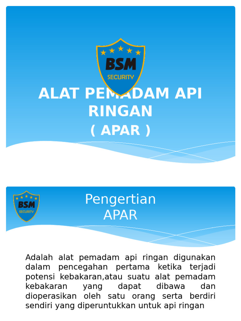 Sop Penggunaan Apar & Code Red | PDF