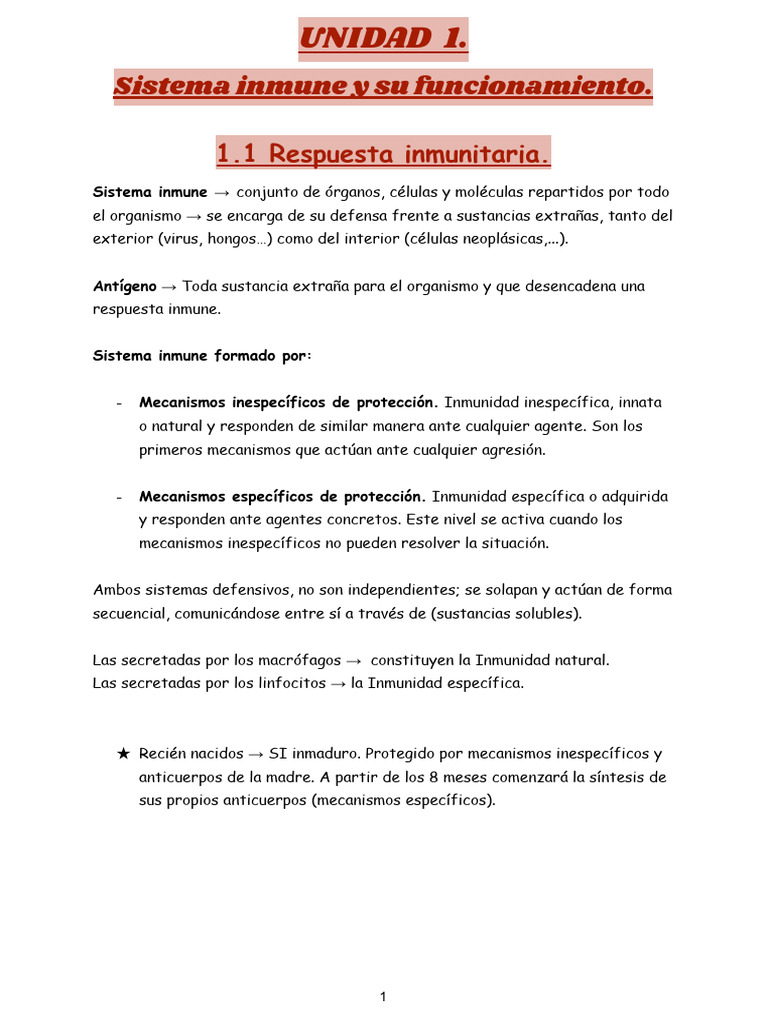 Inmuno | PDF | Linfocitos | Sistema inmune