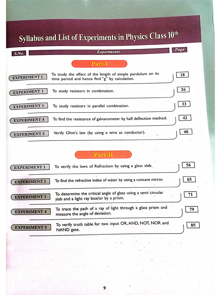 Physics (PBA Questions) X | PDF