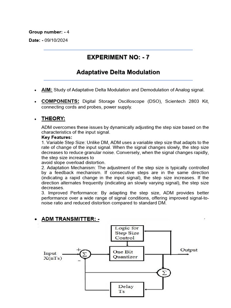 adm | PDF | Modulation | Electronics