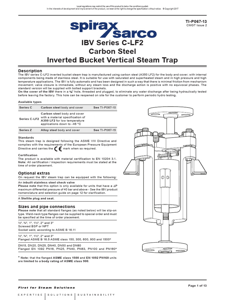 Technical Sheet IBV - Series | PDF | Screw | Valve