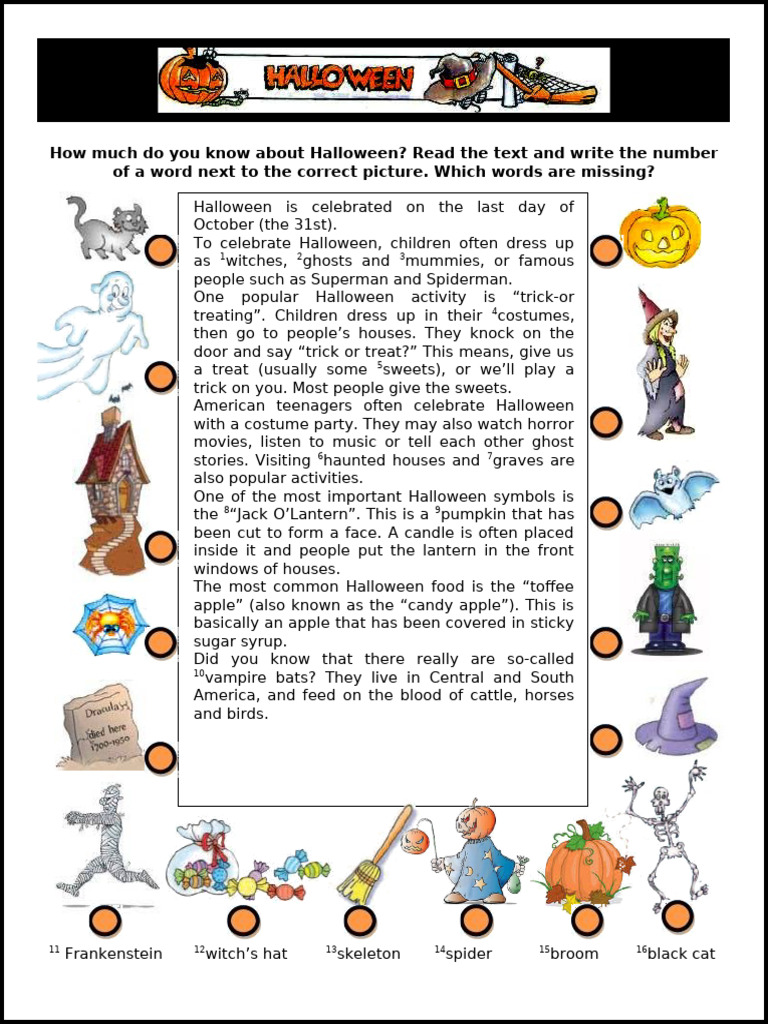 Halloween Fun Activities and Traditions | PDF | Halloween | Trick Or ...