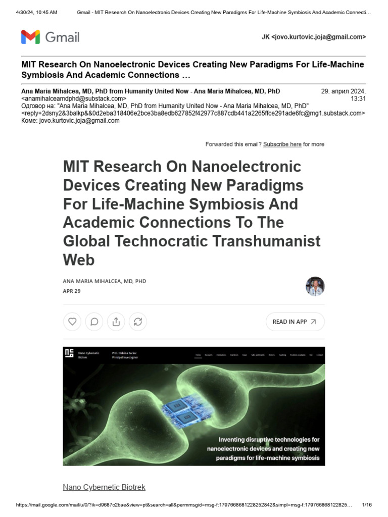 MIT Research On Nanoelectronic Devices | PDF