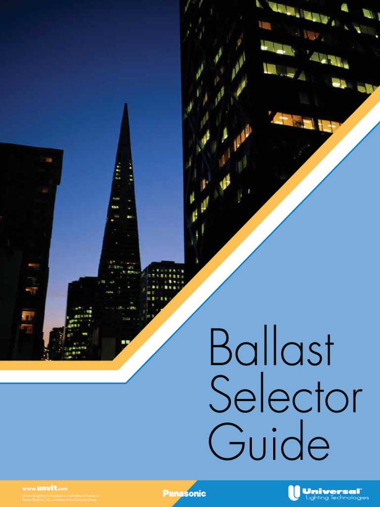Ballast selector guide | PDF | Power (Physics) | Electrical Components