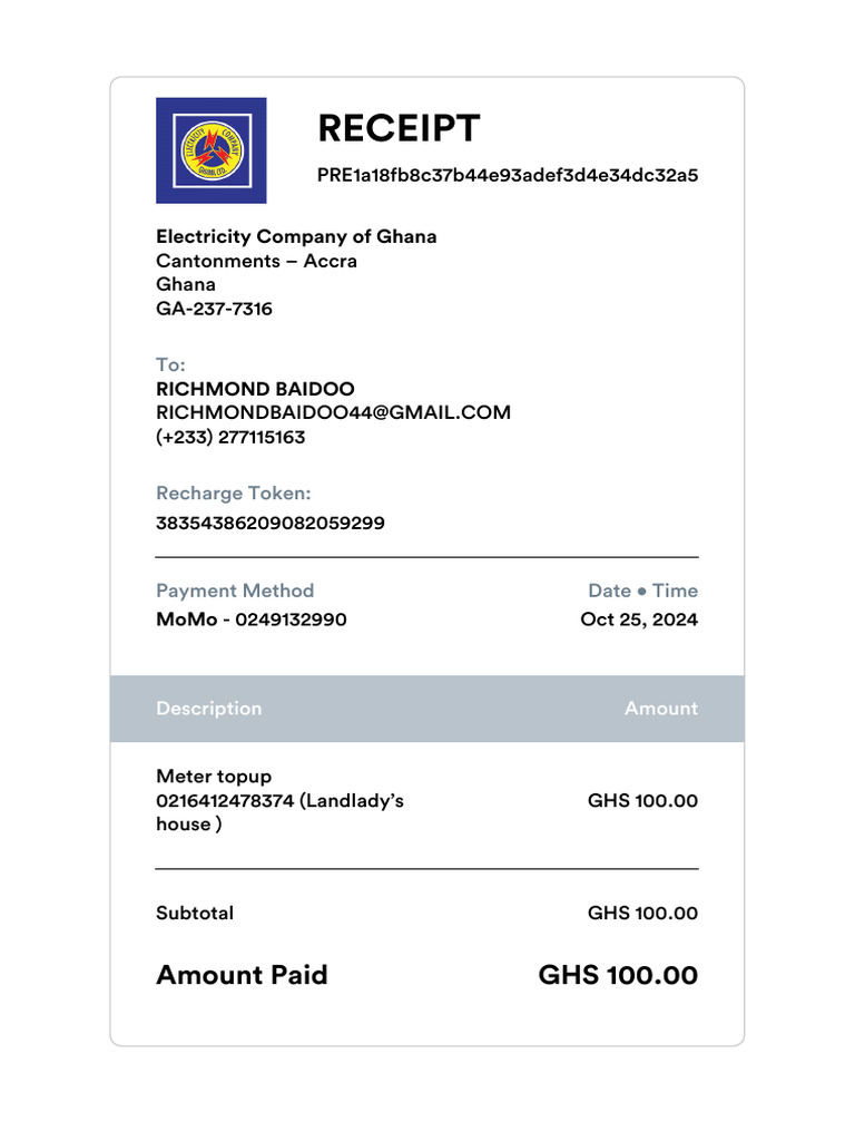 ECG Receipt | PDF