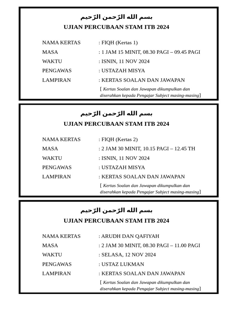 Cover Sampul Trial STAM ITB 2024 | PDF