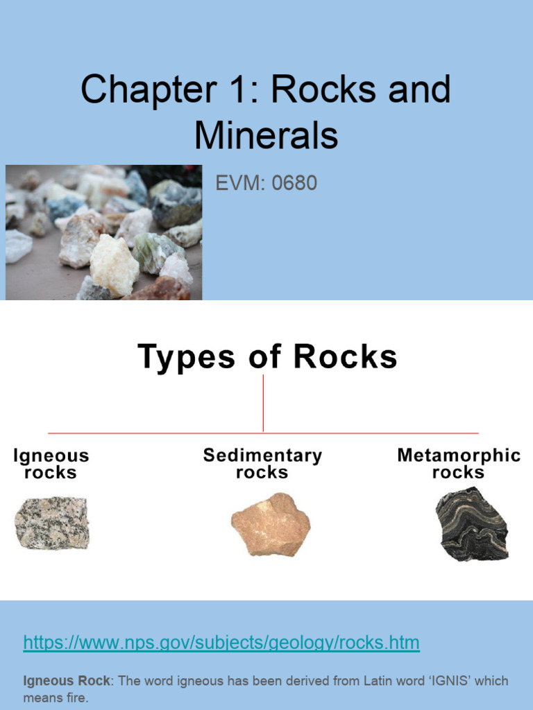 Rocks_and_minerals | PDF | Rock (Geology) | Sedimentary Rock