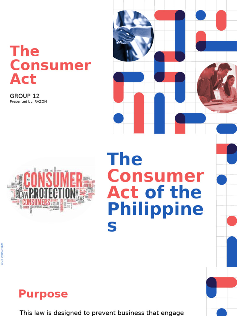 The Consumer Act of The Philippines GROUP 12 | PDF | Food And Drug ...