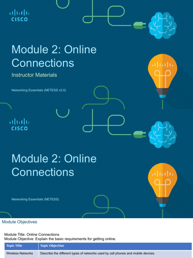 W2 - Networking Essentials 2.0 Module2 | PDF | Computer Network | Telephone